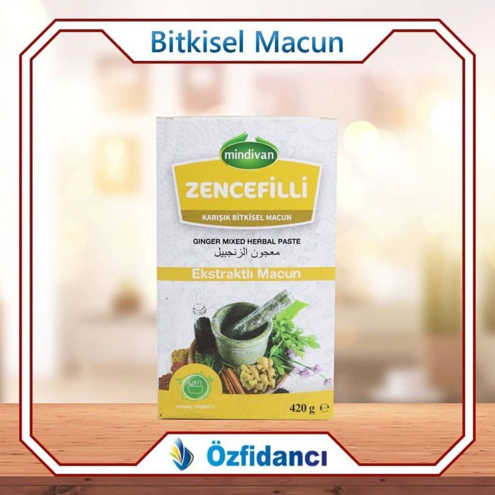 Minidivan Zencefilli Macun 420 gr Özfidancı - memleketkolisi.com